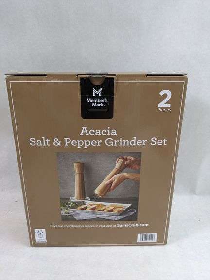 Member's Mark Acacia Salt & Pepper Grinder Set - Rio Grande Trade