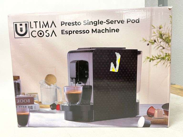 Ultima Cosa Presto Single-Serve Pod Espresso Machine - Rio Grande Trade