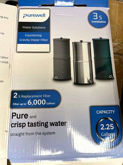 Purewell Countertop Gravity Water Filter - Rio Grande Trade