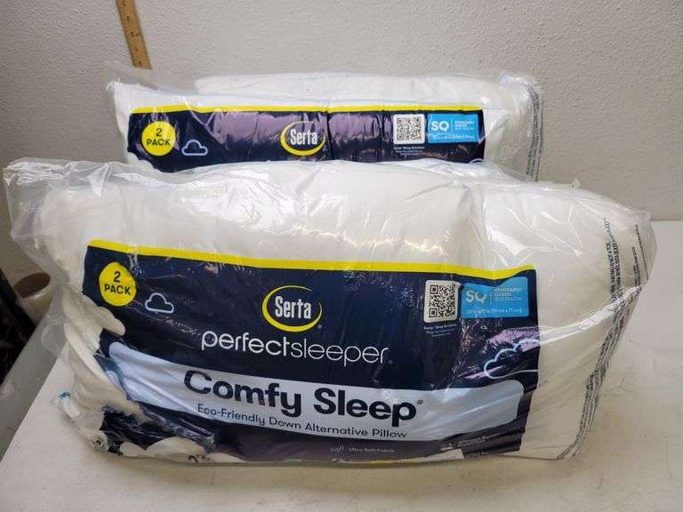 Serta Perfect Sleeper Pillows Bundle of 4 | Open Box - Rio Grande Trade