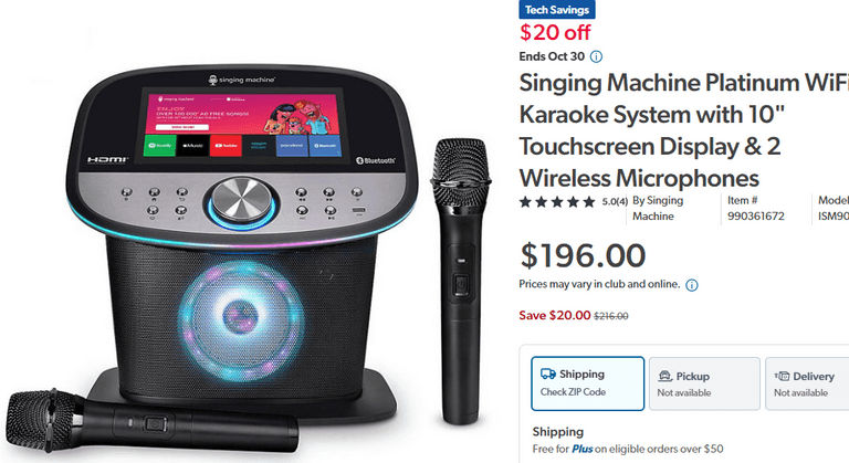 Singing Machine Platinum WiFi Karaoke System, Like New - Rio Grande Trade