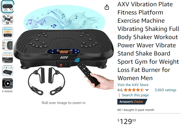 AXV Vibration Plate, Like New - Rio Grande Trade