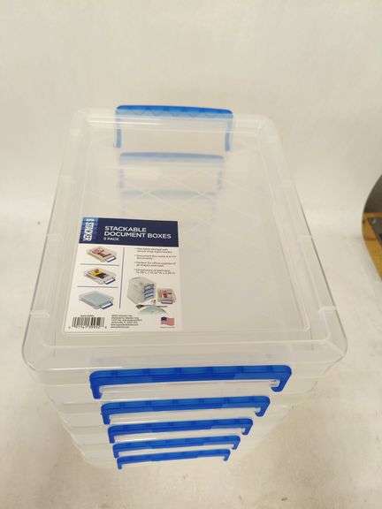 Stackable Document Boxes 5 Pk | Like New - Rio Grande Trade