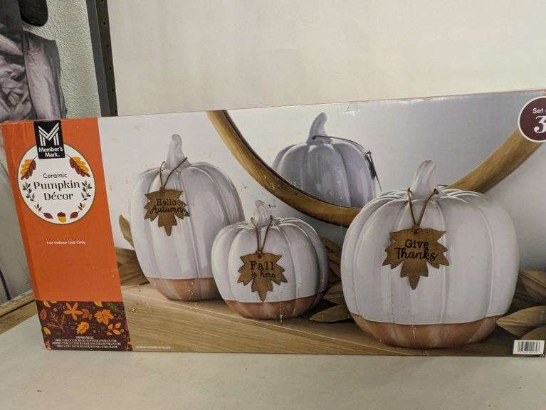 Member's Mark Ceramic Pumpkin Decor | Like New - Rio Grande Trade
