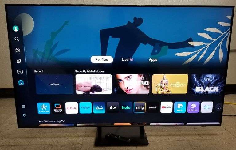 SAMSUNG 55” Q72D Series QLED Smart TV, QN55Q72DDF | Open Box | (See ...