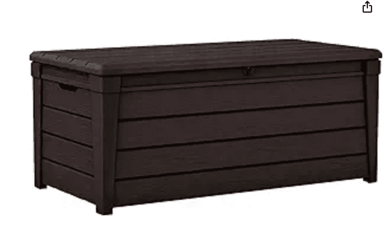 Keter Brightwood Weatherproof Outdoor 120 Gallon Storage Box | Open Box ...