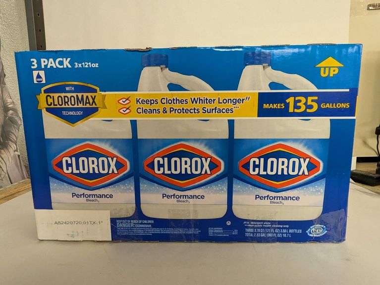 Clorox Performance Bleach 121 oz Pack of 3 | Open Box | (See Condition ...