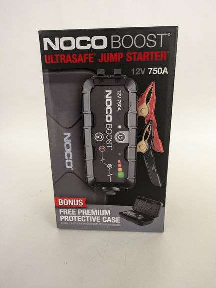 NOCO GB10S BOOST ULTRASAFE 12V 750A Jump Starter Kit w/ 100 Lumen Light ...