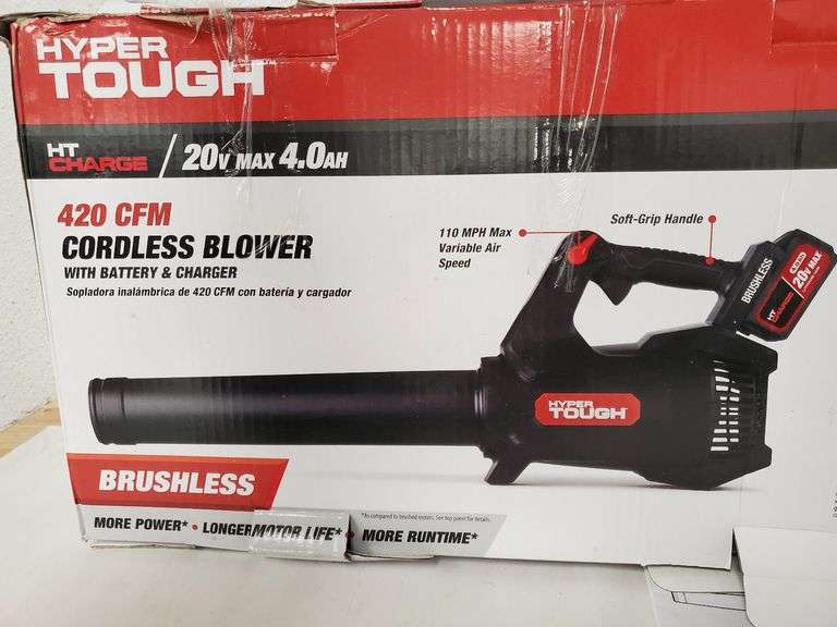 Hyper Tough 20V Cordless Leaf Sweeper | Like New | (See Condition Notes ...