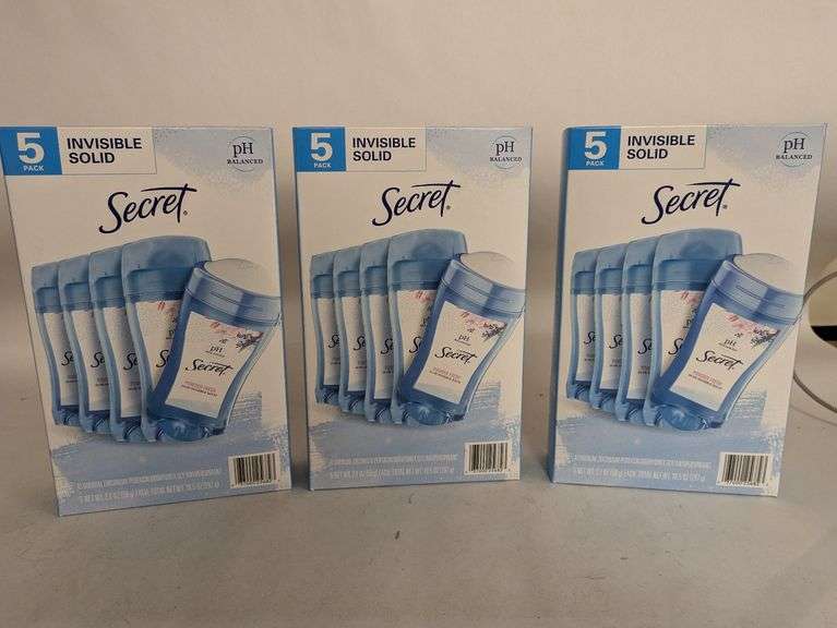 Secret Deodorant 5 Packs Set, 3 Packs of 5 | Like New | (See Condition ...