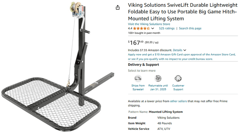 Viking Solutions Portable Big Game Lifting System | Open Box - Rio Grande Trade