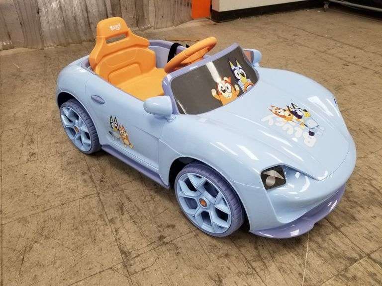 Sakar Bluey Licensed Kids 12V Battery Powered Convertible Ride-on ...