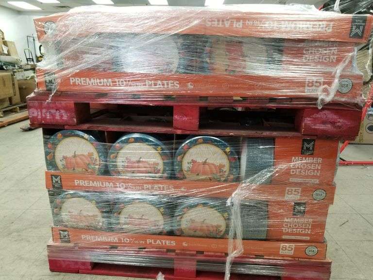 Pallet: Member's Mark Fall Dinner Paper Plates 10", 85 ct. | Like New ...