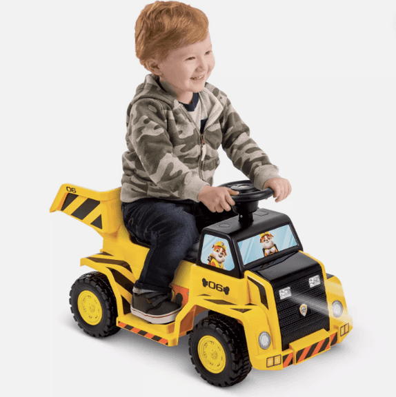 Huffy Paw Patrol Rubble Dump Truck Ride-On Toy for Toddlers | Open Box ...