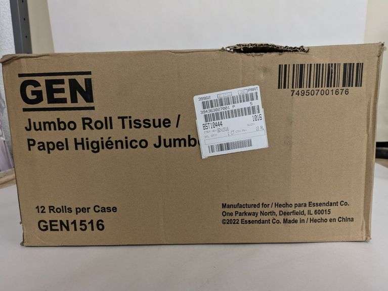 GEN Jumbo Roll Tissue 12 Pack | Open Box - Rio Grande Trade