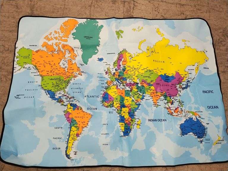 World Map Floor Mat 76 x 54 | Open Box - Rio Grande Trade