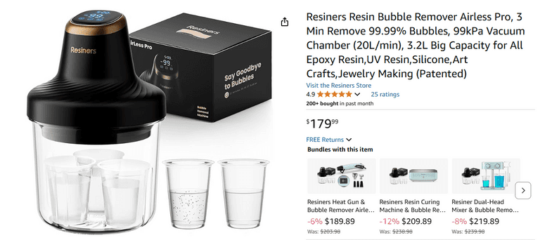 Resiners Resin Bubble Remover Airless Pro | Open Box | (See Condition ...