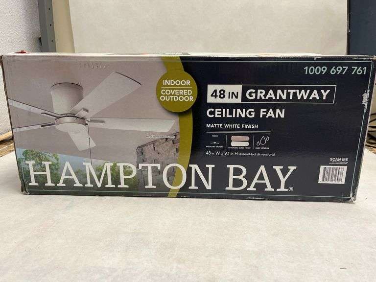 Hampton Bay Indoor/Covered Outdoor Ceiling Fan | Like New | (See ...