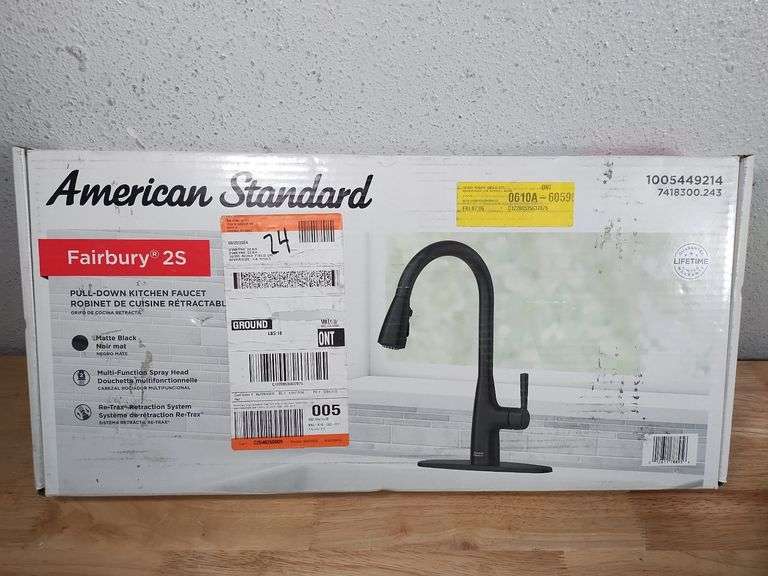 American Standard Fairbury 2S Single-Handle Pull-Down Sprayer Kitchen ...