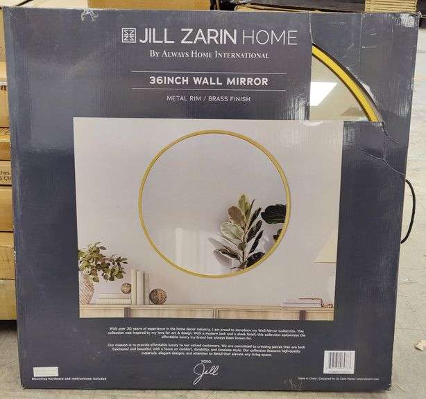 JILL ZARIN Home 36" Round Wall Mirror | Like New - Rio Grande Trade