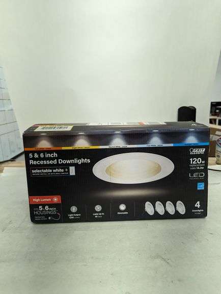Recessed Downlights 5 &6 inch | Open Box | (See Condition Notes) - Rio ...