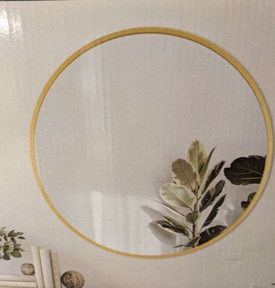 Jill Zarin Home 36" Round Wall Mirror | Like New | (See Condition Notes ...