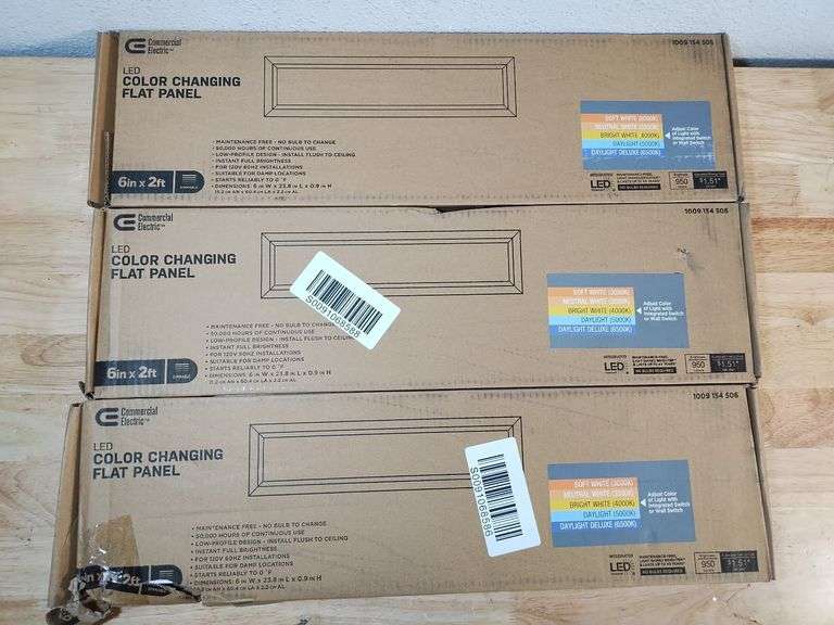 Commercial Electric 6 in. x 2 ft. 950 Lumens Dimmable White Integrated ...
