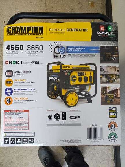 Champion Power Equipment 3650-Watt Dual Fuel Portable Generator w/CO ...