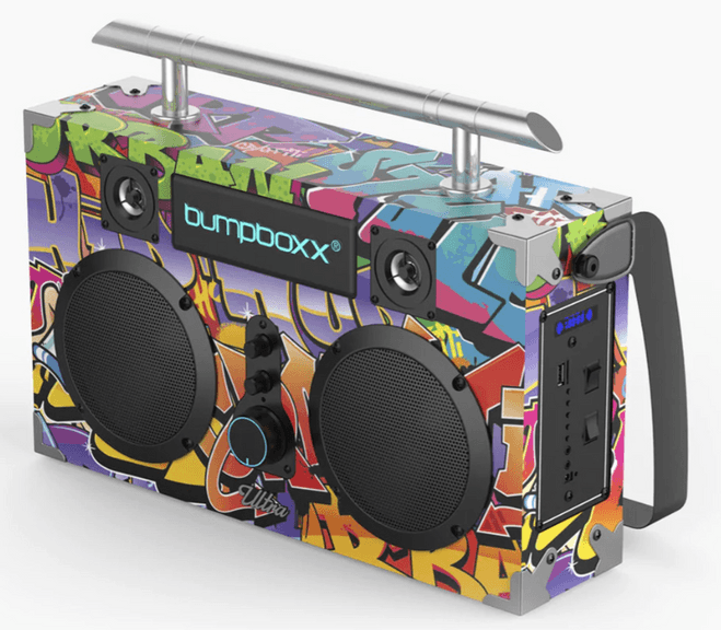 Bumpboxx Ultra Bluetooth Boombox, Grafitti | Like New - Rio Grande Trade