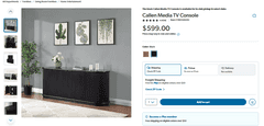 Callen Media TV Console | Like New - Rio Grande Trade