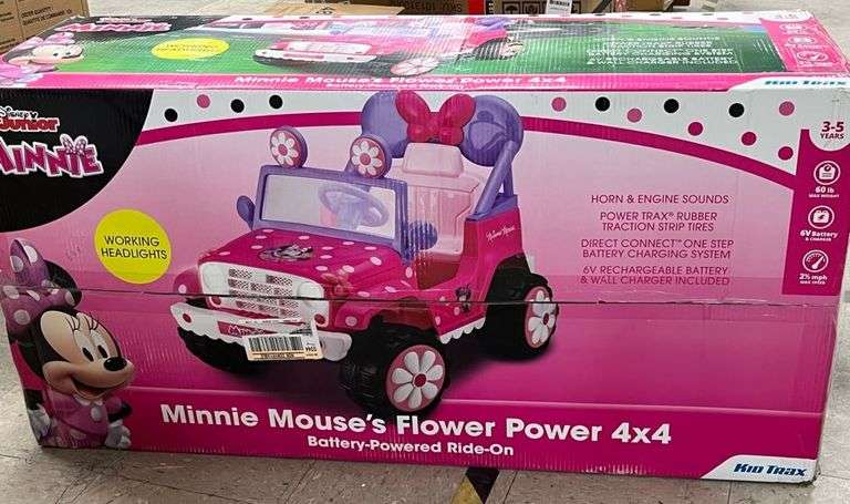Minnie Mouse's Flower Power 4x4 Battery Powered Ride On - Rio Grande Trade