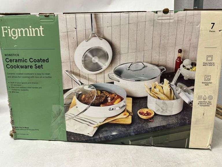 Figmint Nonstick Ceramic Cookware Set - Rio Grande Trade