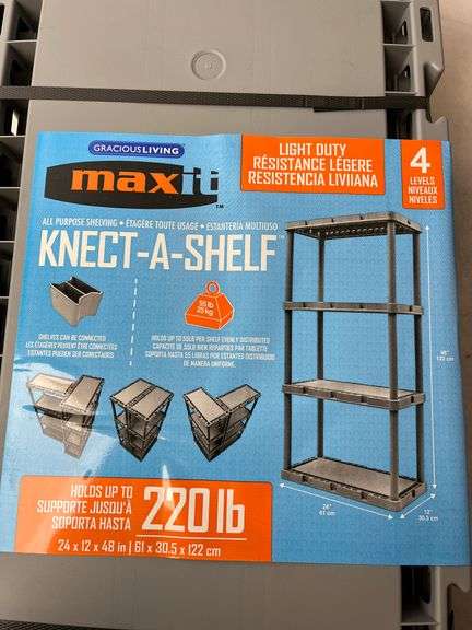 Gracious Living Knect-A-Shelf 4 Shelf Storage System - Rio Grande Trade