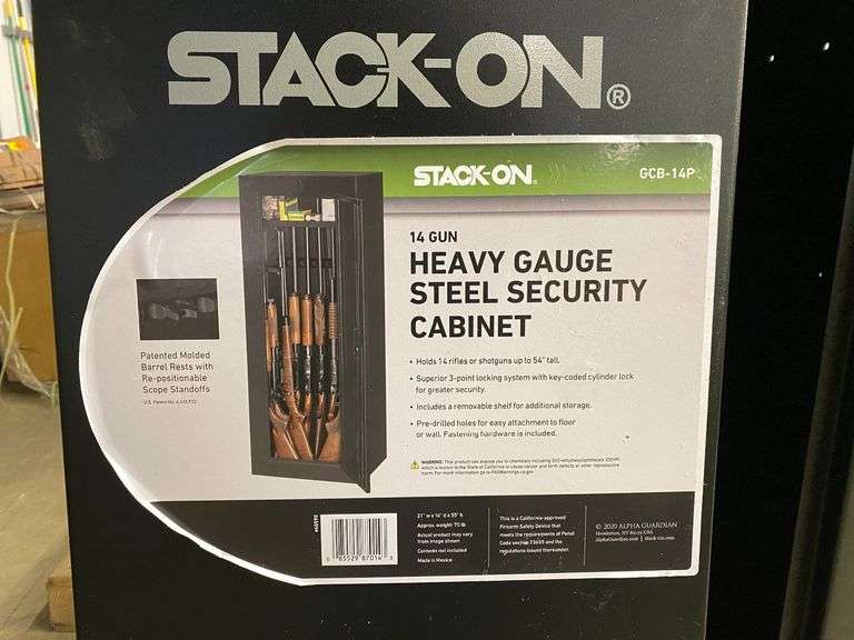 STACK-ON 14-Gun 10 cu.ft. Key Lock Security Cabinet, Contains Defect ...