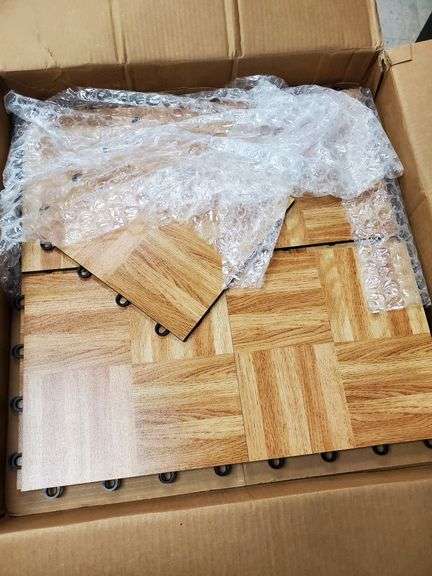 Interlocking Fake Wood Tiles, Visually Good Condition - Rio Grande Trade
