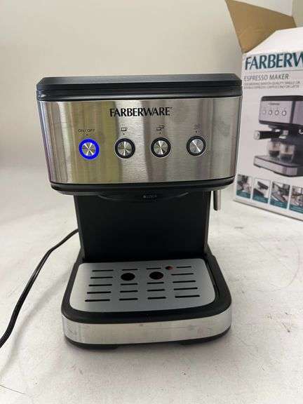 Farberware Espresso Maker, Turns On - Rio Grande Trade