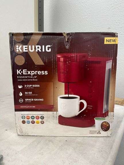 Keurig K-Express Essentials Single Serve Coffee Maker, New/Sealed - Rio ...