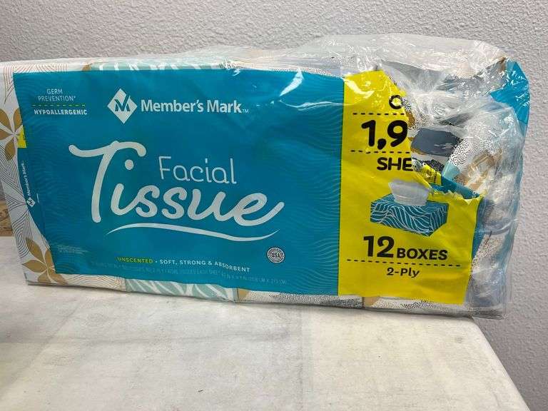 Member's Mark Facial Tissue, Visually Good Condition - Rio Grande Trade