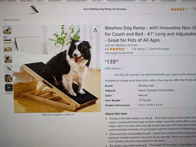 Woohoo Dog Ramp, Like New/Open Box - Rio Grande Trade