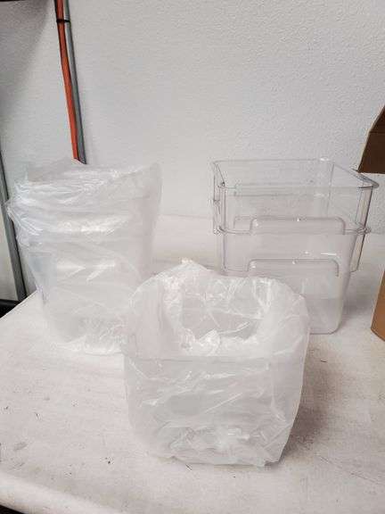 Suclain 6pc Food Storage Containers, No Lids, Visually Good Condition ...