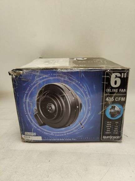 Hurricane Inline Fan, 6", Like New/Open Box - Rio Grande Trade