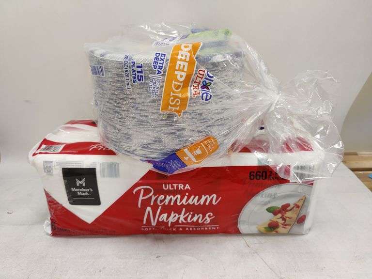 Members Mark Napkins & Paper Plate Set, Like New/Open Box - Rio Grande ...