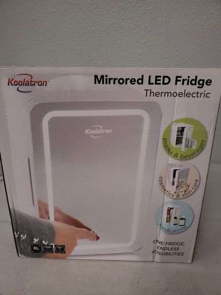 Koolatron Mirrored LED Mini-Fridge 6L, Like New/Open Box - Rio Grande Trade