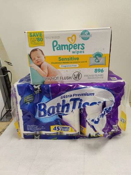 Members Mark Bath Tissues & Pampers Wipes Set, Like New/Open Box - Rio ...