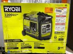 RYOBI 2,300 Watt Inverter Generator, RYi2322, Like New/Open Box | HEAVY ...