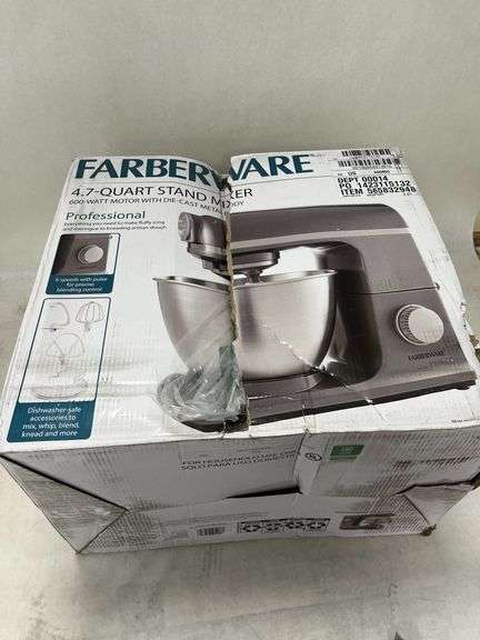 Farberware 4.7qt Stand Mixer , New/Sealed - Rio Grande Trade