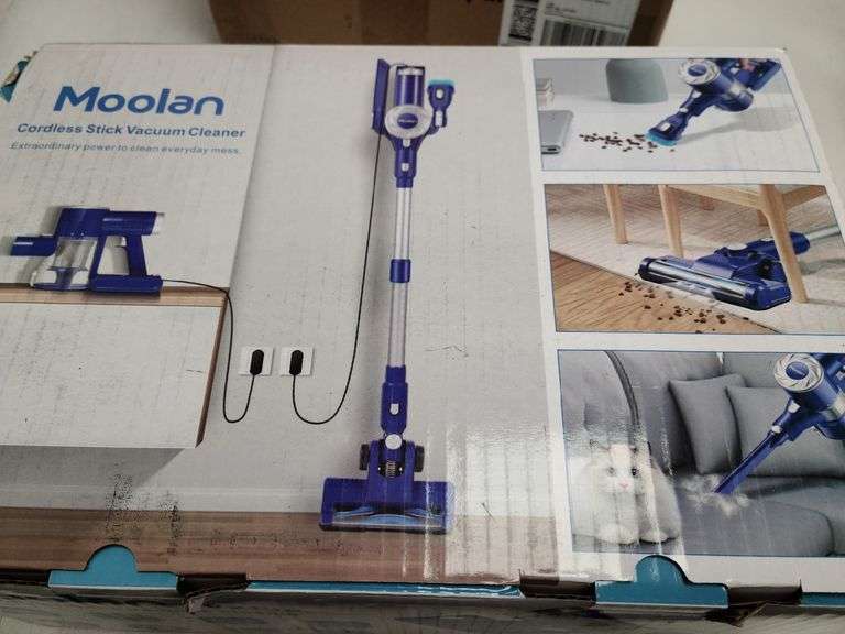 Moolan Cordless Stick Vacuum Cleaner , Visually Used - Rio Grande Trade