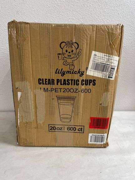 Lilymicky Clear Plastic Cups , Like New/Open Box - Rio Grande Trade