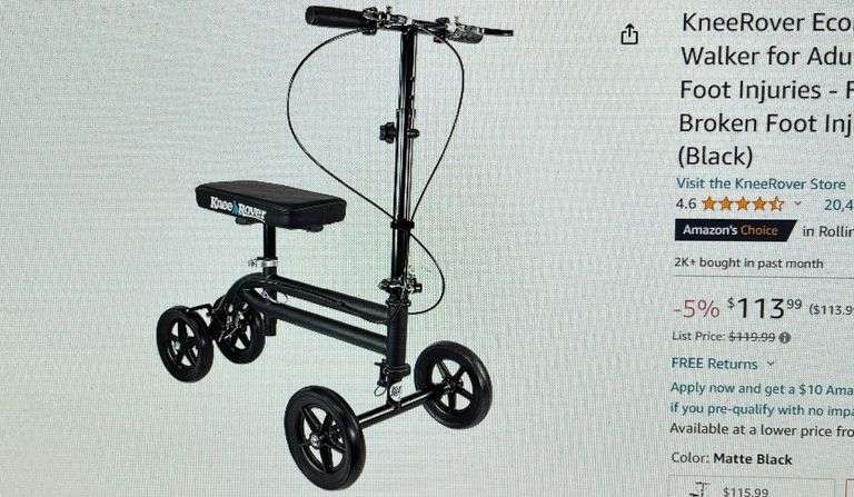 Knee Rover Economy Knee Walker , Visually Good Condition - Rio Grande Trade