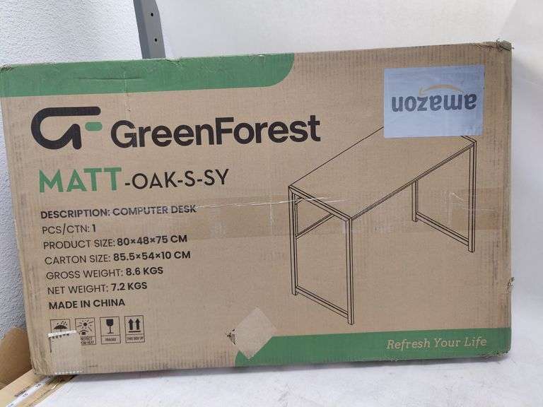 Green Forest Computer Desk , Like New/Open Box - Rio Grande Trade